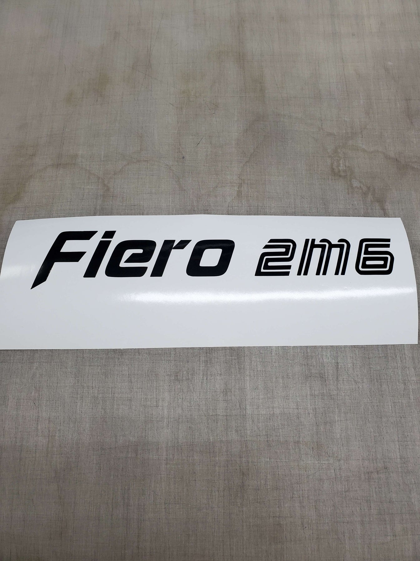 Solo Performance Specialties Fiero 12x2" Replacement Decklid Decal