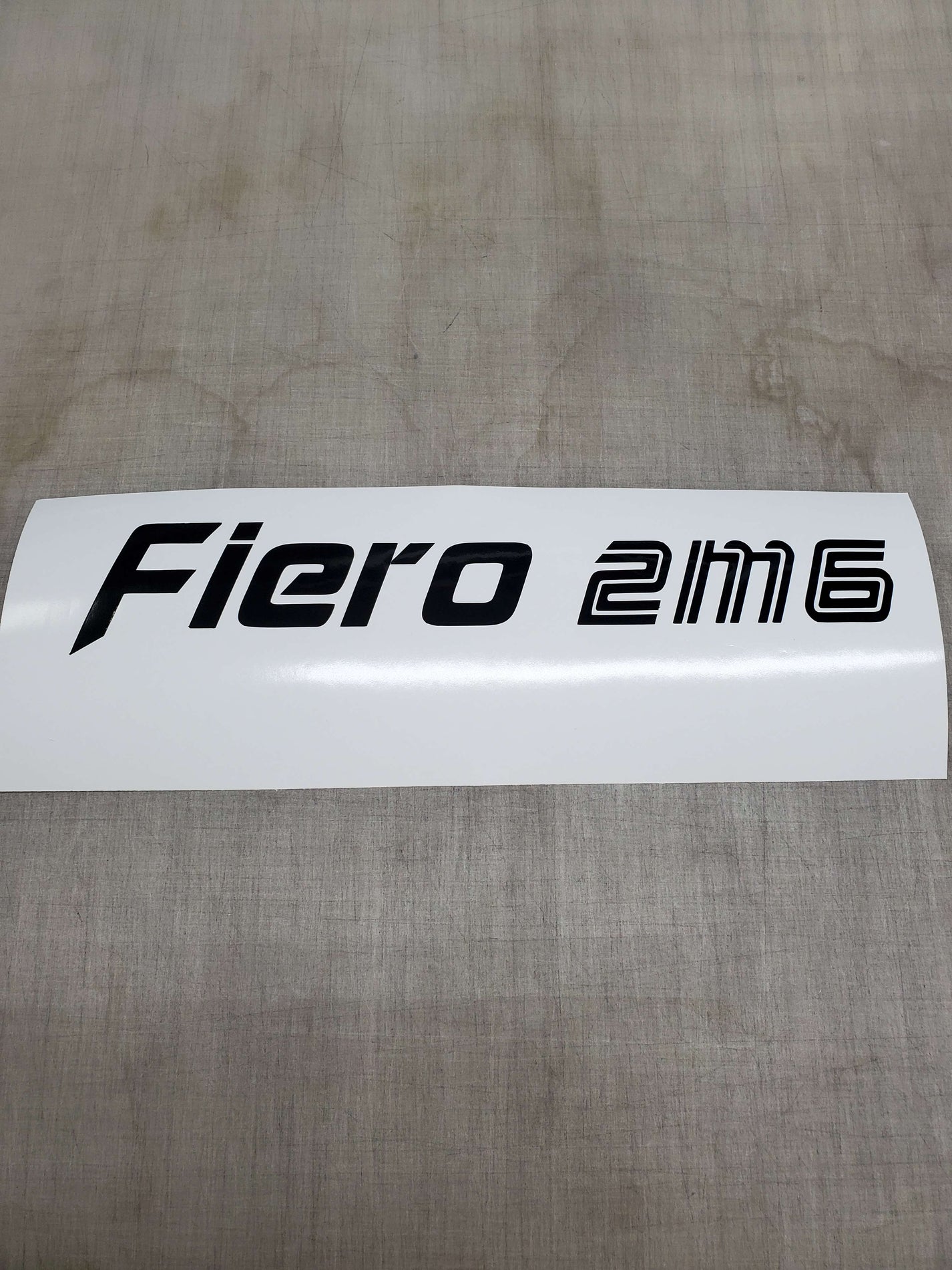 Solo Performance Specialties Fiero 12x2" Replacement Decklid Decal