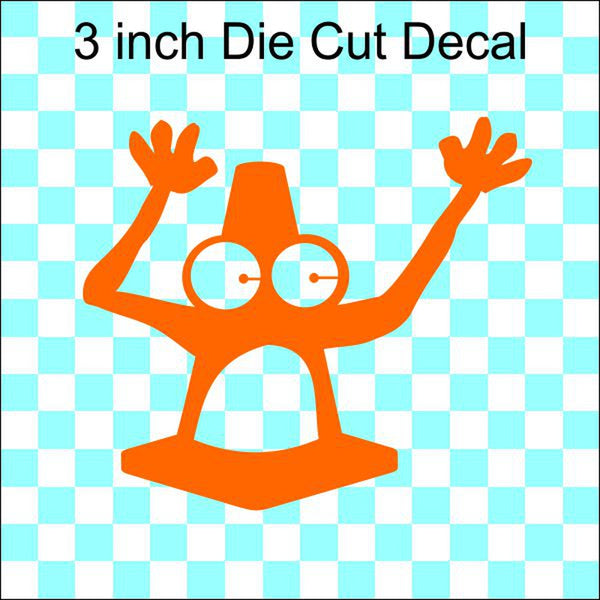 Scaredy Cone Die Cut Decal – Solo Performance Specialties